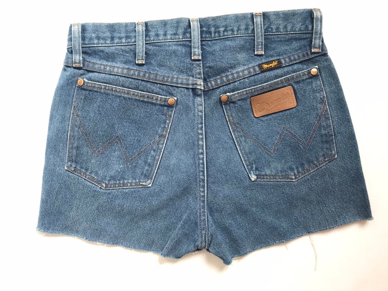 1990’s, 90’s, Vintage Wrangler Jean Cutoffs, 28”, High Rise, Custom ...