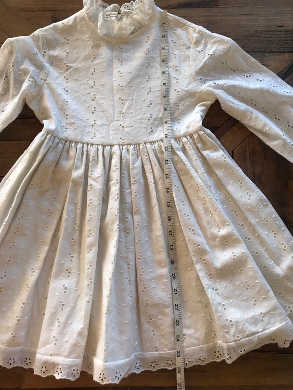1960’s, 1970’s, vintage girls eyelet dress, white eye… - Gem