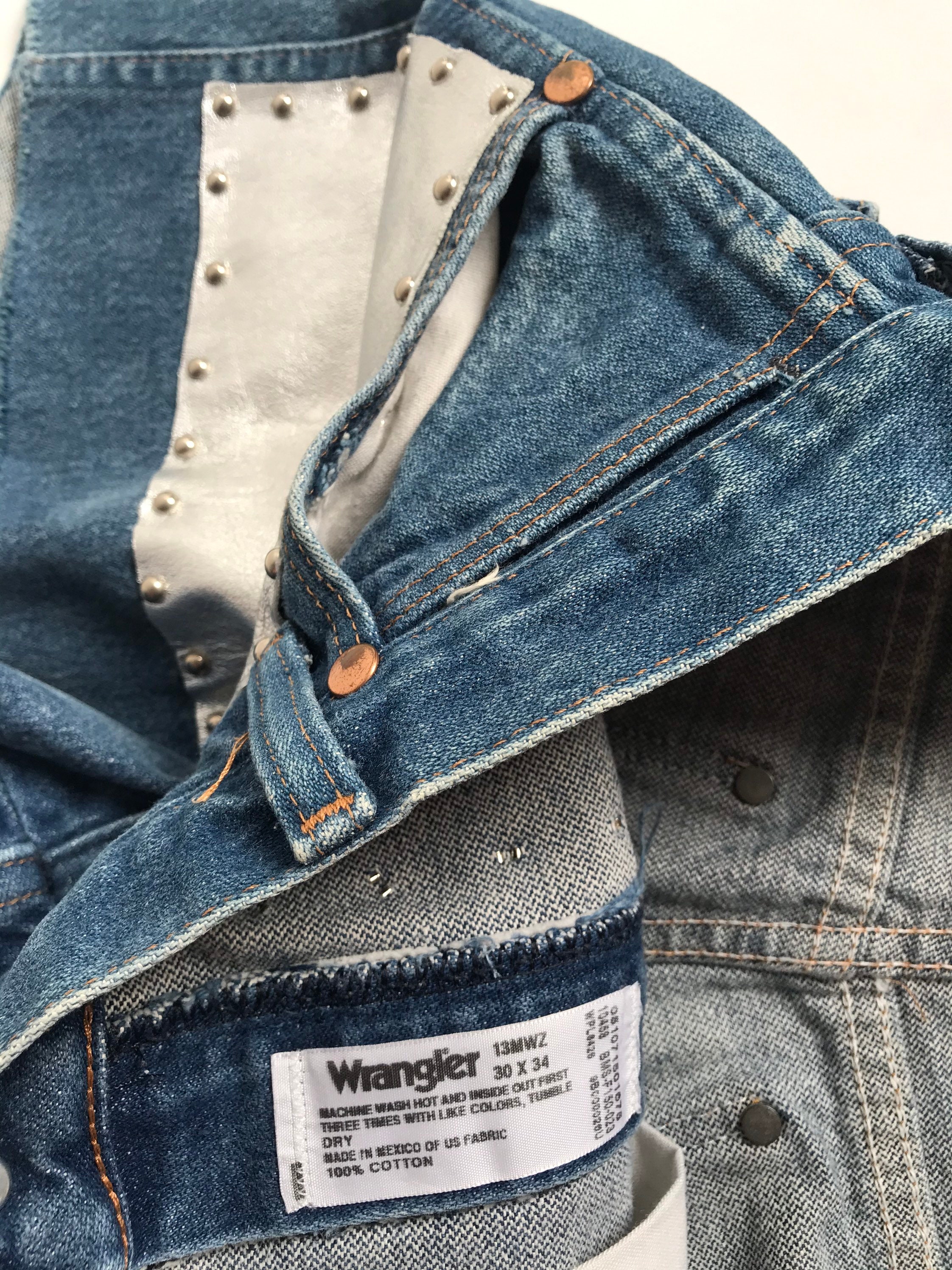 1990’s, 90’s, Vintage Wrangler Jean Cutoffs, 28”, High Rise, Custom ...