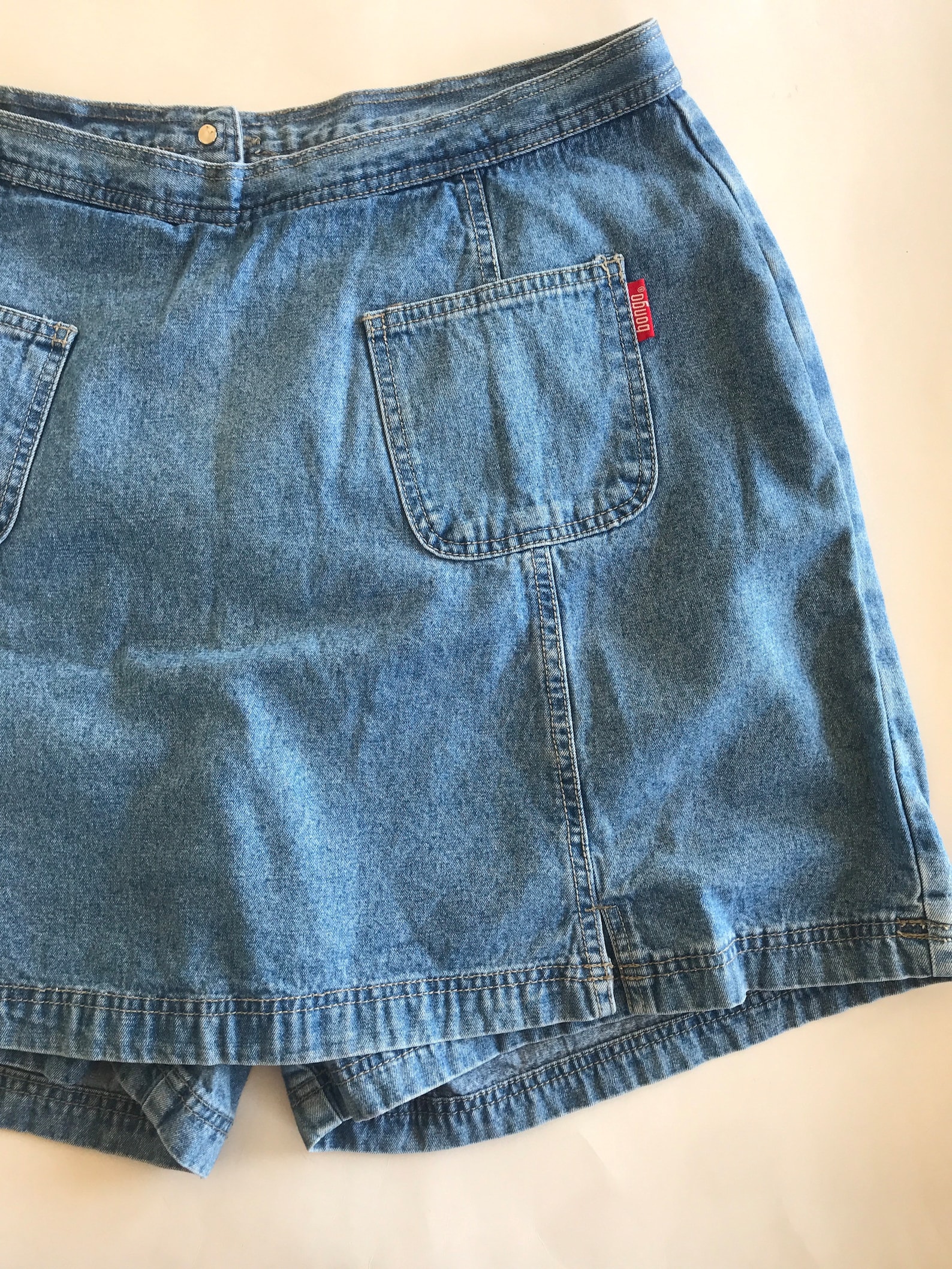 1990s Y2K Vintage Bongo Jean Skort Skirt Shorts Size 16 - Etsy