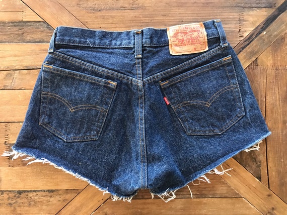 1990’s, Vintage Levi’s jean cutoffs, 501 cutoff short… - Gem