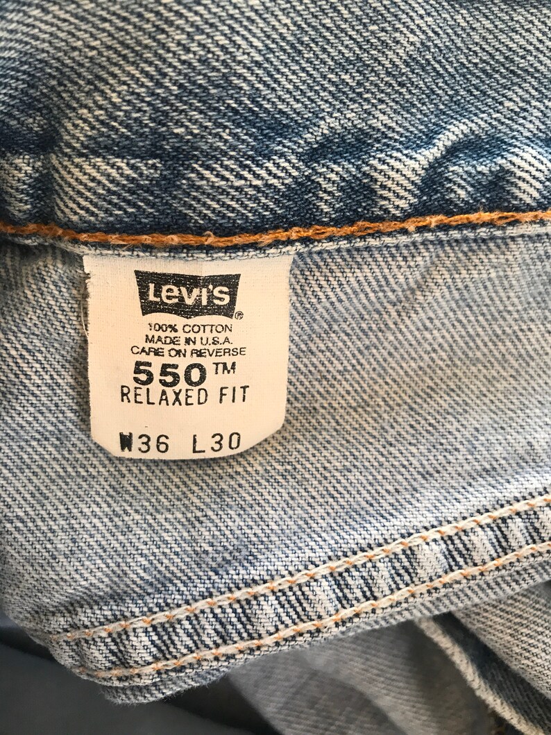 Vintage 90’s Levis, Vintage Levis Jeans, Levis 550, 34”, Made in USA ...