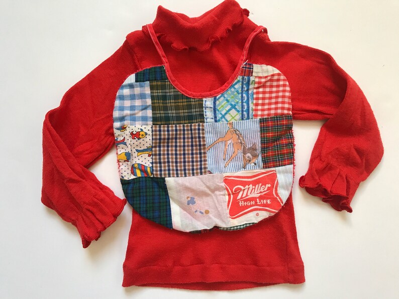 1970's Handmade Miller High Life Bib Patchwork Bib | Etsy