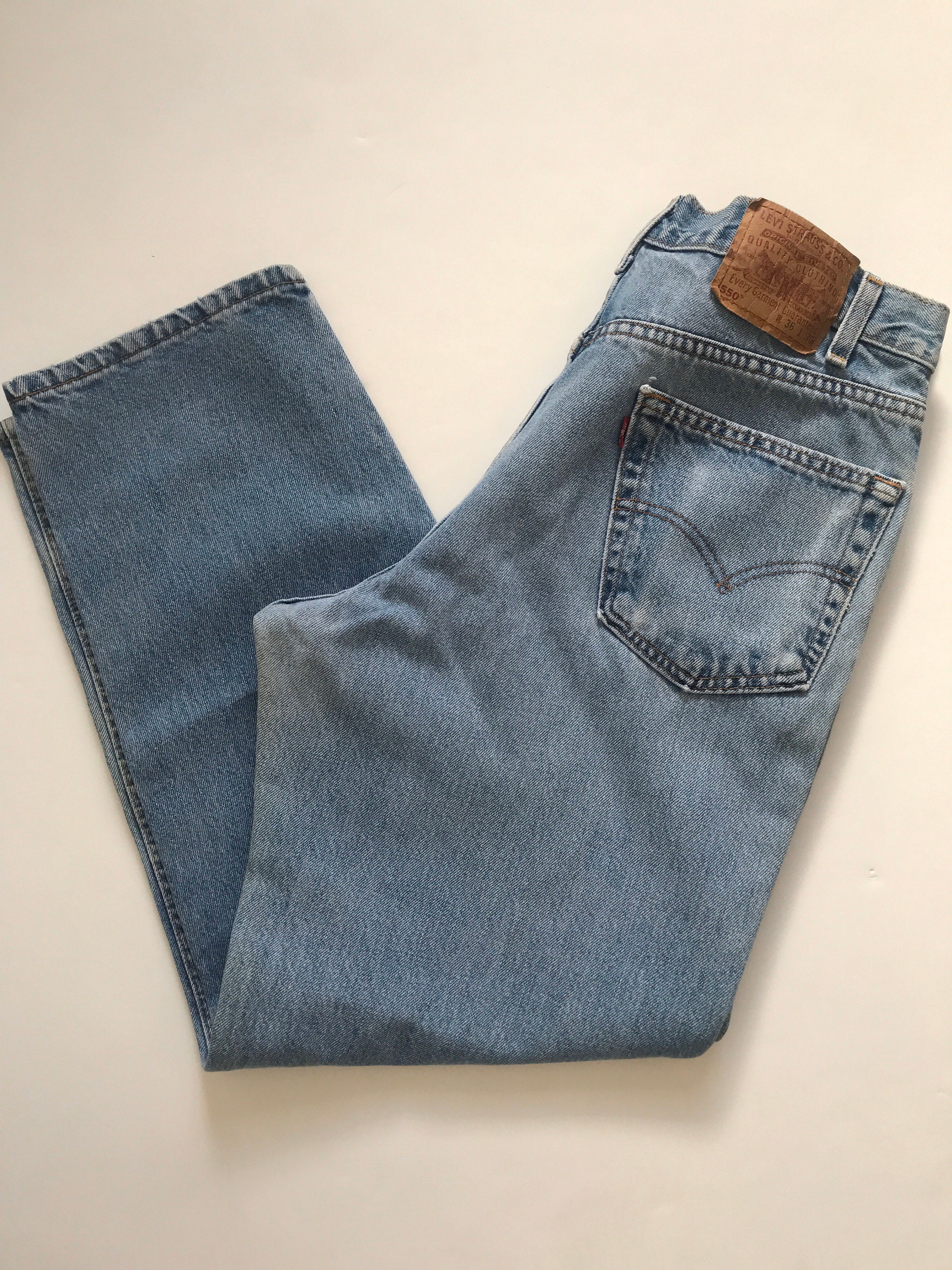 Vintage 90’s Levis, Vintage Levis Jeans, Levis 550, 34”, Made in USA ...