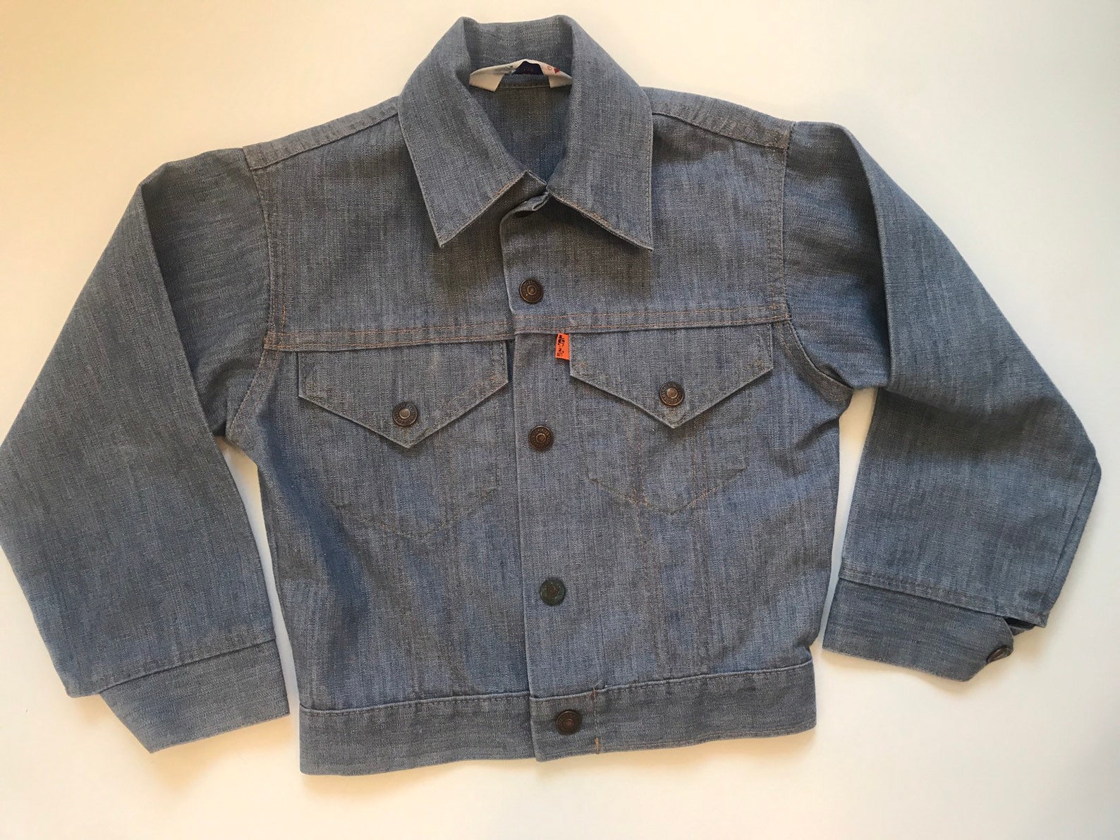 Vintage 1970's Levis Jean Jacket, Orange Tab, Levis Ranch Jacket ...