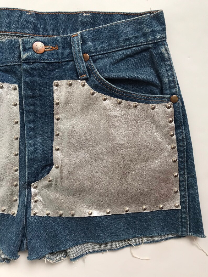 1990’s, 90’s, Vintage Wrangler Jean Cutoffs, 28”, High Rise, Custom ...