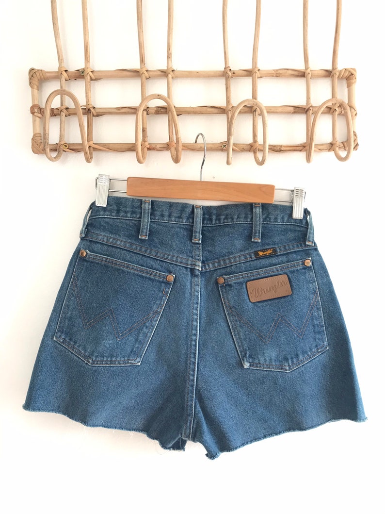 1990’s, 90’s, Vintage Wrangler Jean Cutoffs, 28”, High Rise, Custom ...