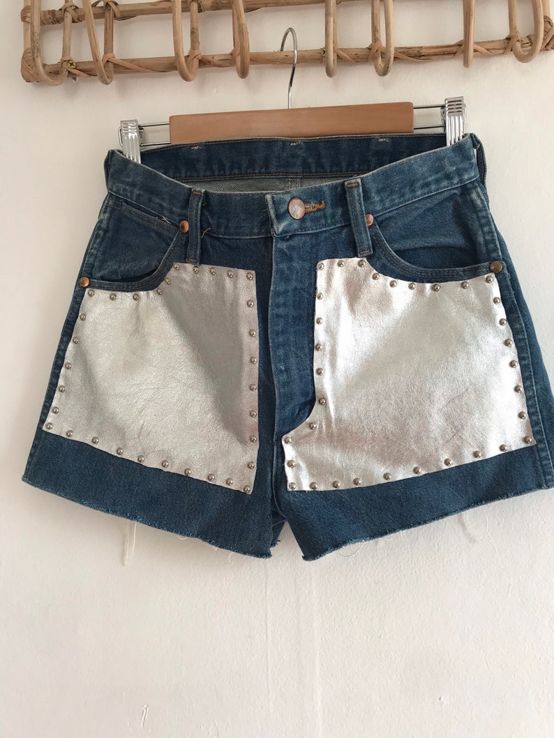 1990’s, 90’s, Vintage Wrangler Jean Cutoffs, 28”, High Rise, Custom ...