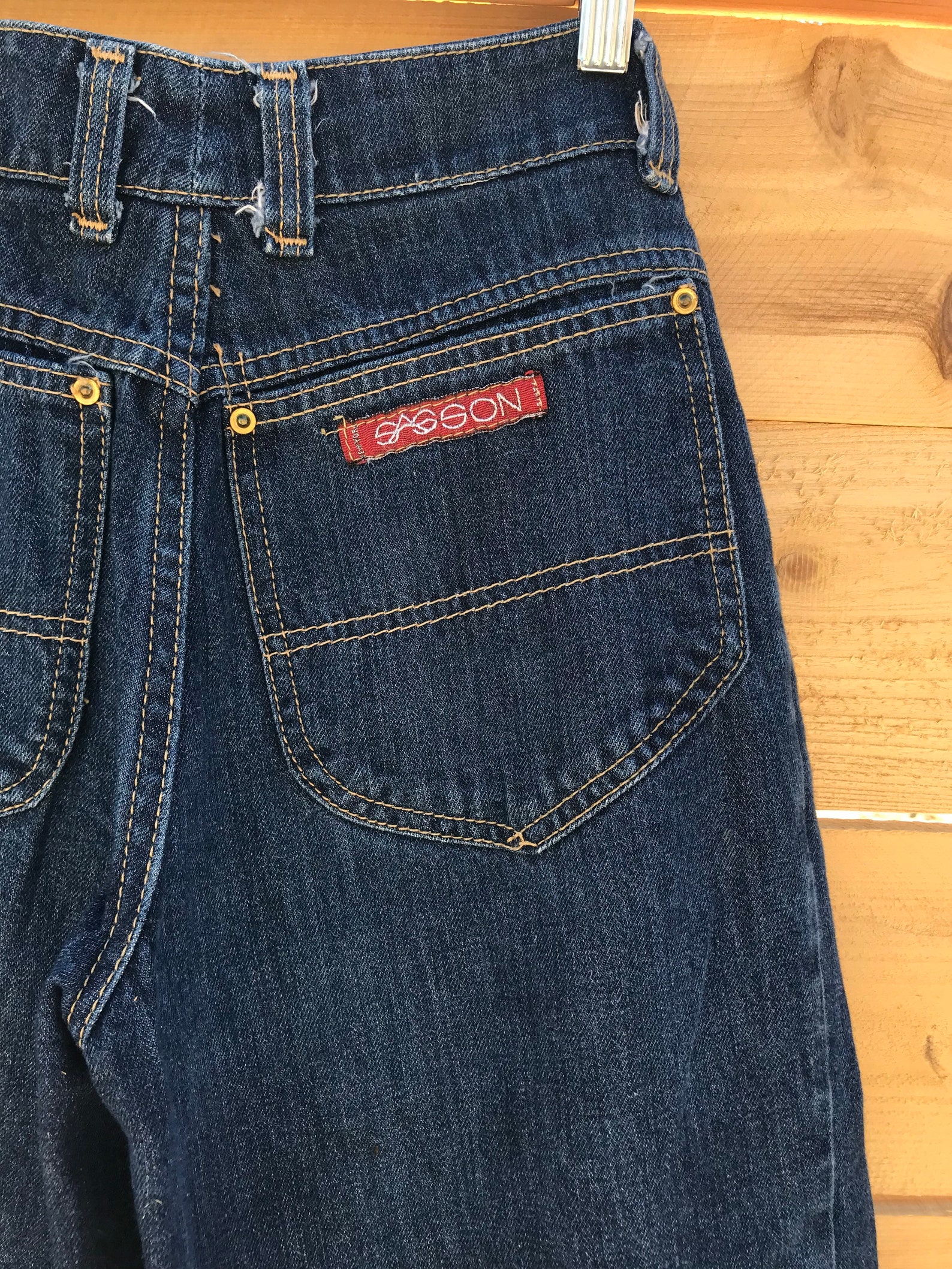 1970’s, 1980’s, Sasson Jeans, Womens High Rise Vintage Western Jeans ...