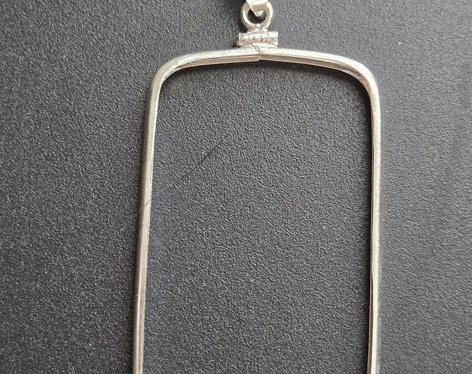 Silver Bar Bezel, 925 Sterling, Fits Standard Bar 50mm X 29mm X 2.7mm ...