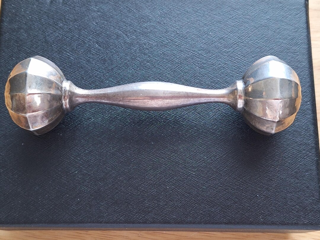 Webster Sterling Silver 925 Baby Rattler, No Monogram - Etsy