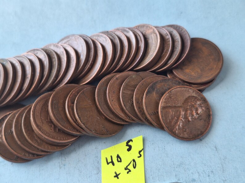 Full Roll Wheat Pennies With 1943 Steel Penny Set - Etsy