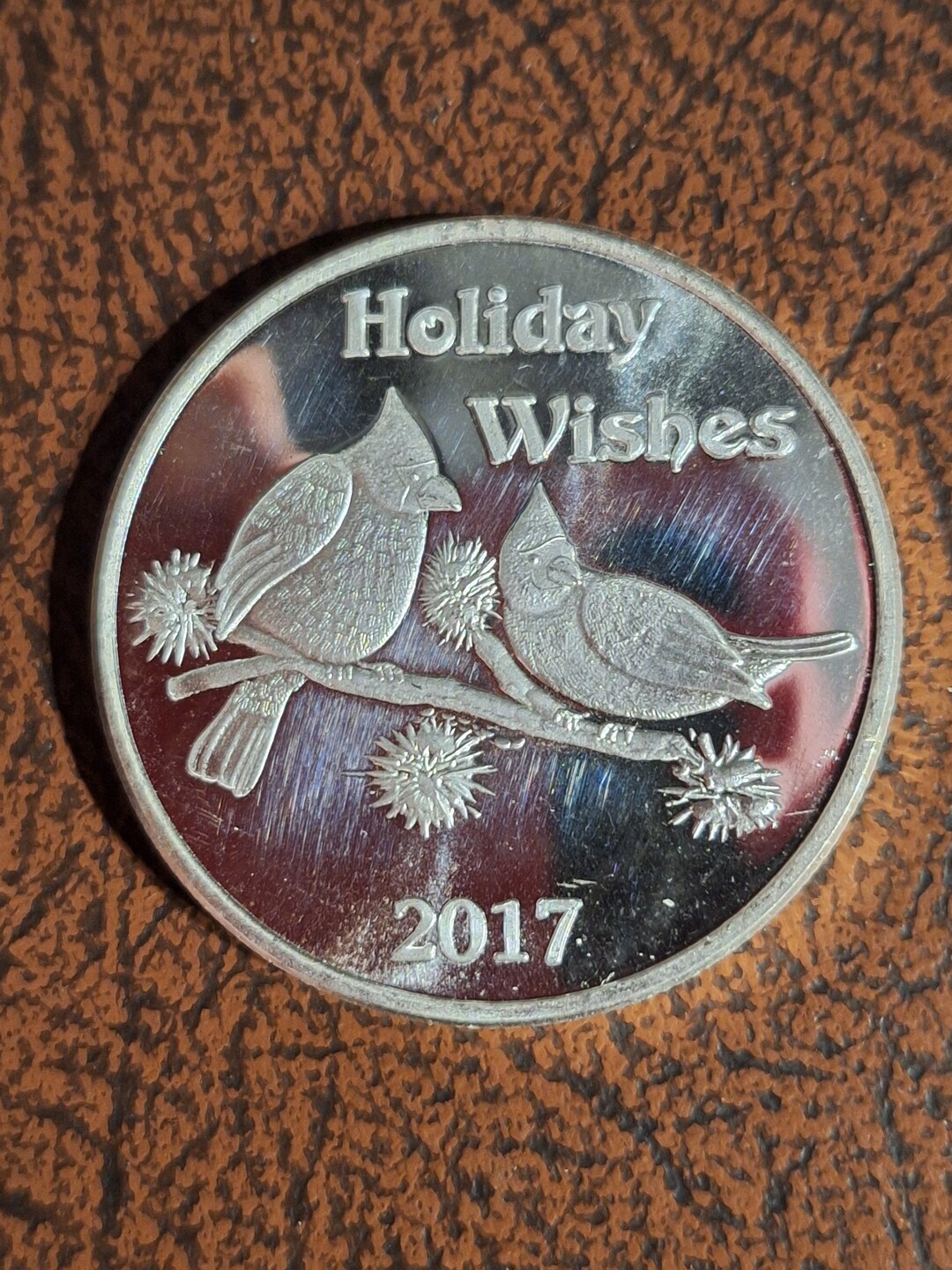 1 OZ. Christmas Silver Art Round - Etsy