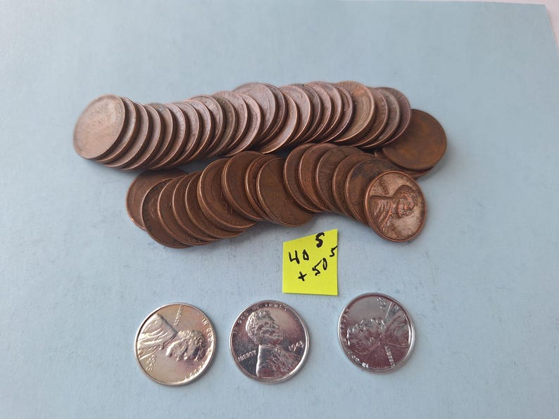 Full Roll Wheat Pennies With 1943 Steel Penny Set - Etsy