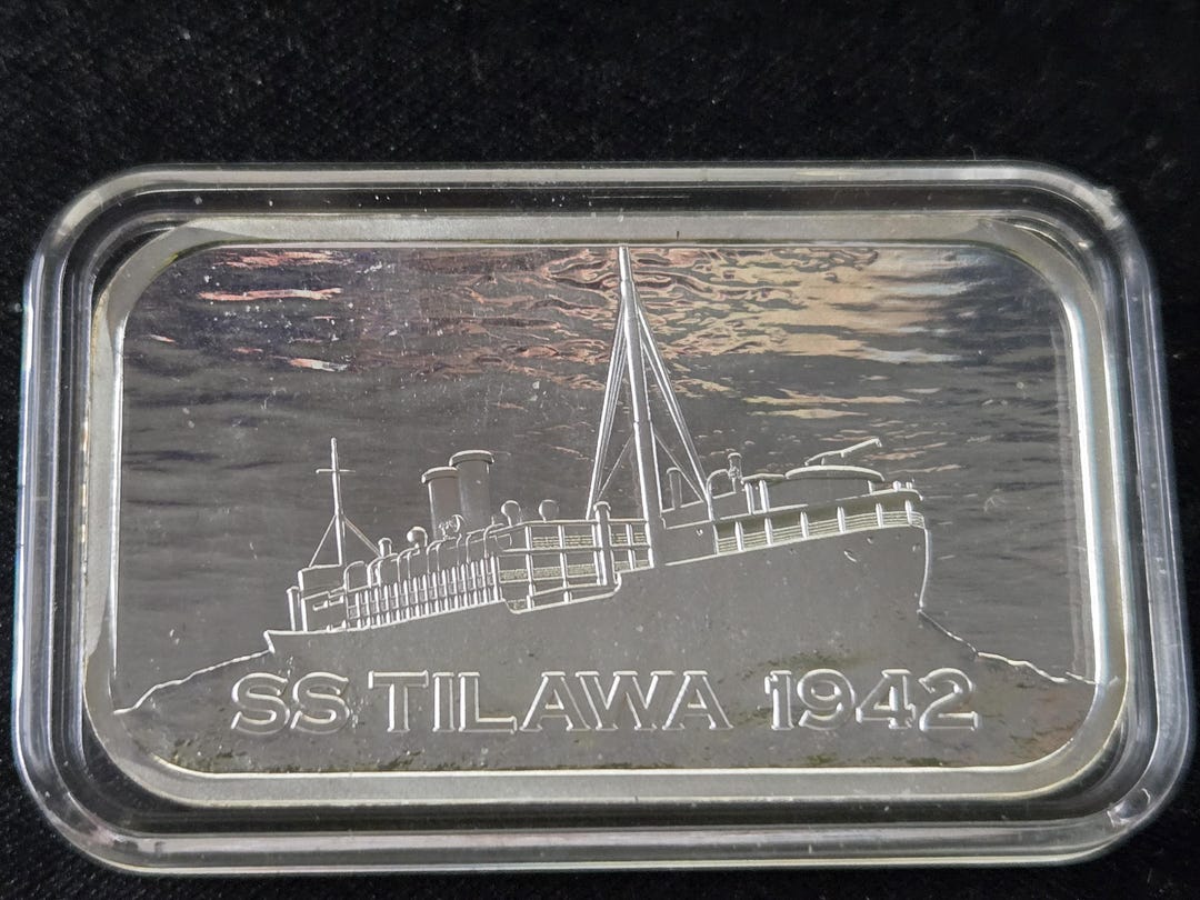SS TILAWA, Shipwreck 1 OZ. Silver Bar, .999 Pure Silver - Etsy