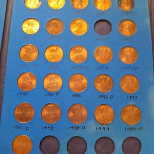 Wheat Back and Penny Collection 1941 - 2000 With Steel War Pennies - Etsy