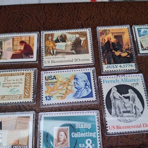 Benjamin Franklin Stamp Collection, 18 Stamps Total - Etsy