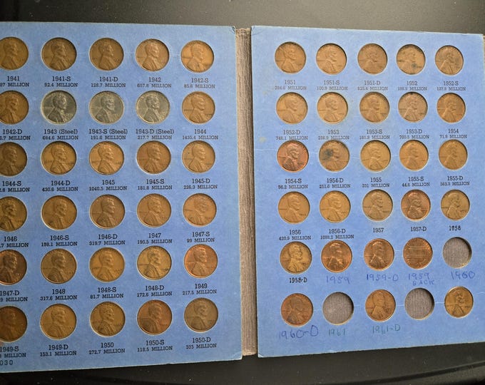 1941 - 1958 Wheat Penny Set PLUS EXTRAS - Etsy
