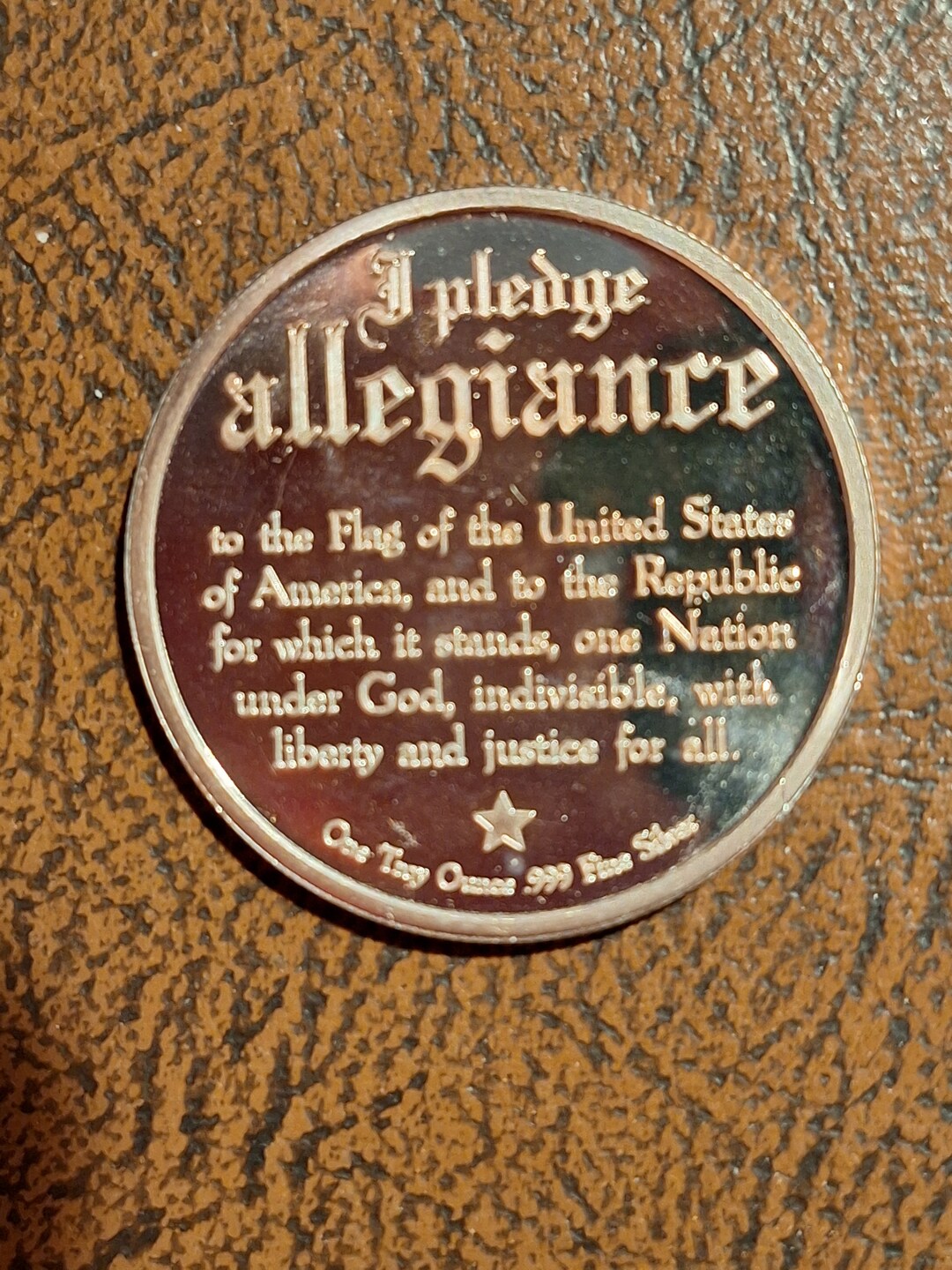 I Pledge Allegiance, 1 OZ. Silver Art Round - Etsy