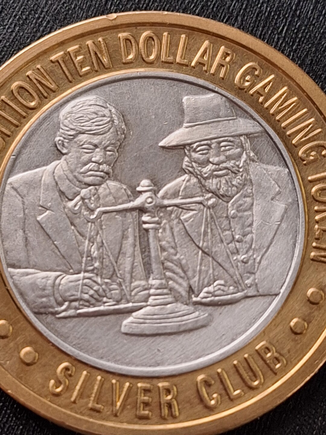 Silver 10-dollar Gaming Token, .999 Silver Bullion - Etsy