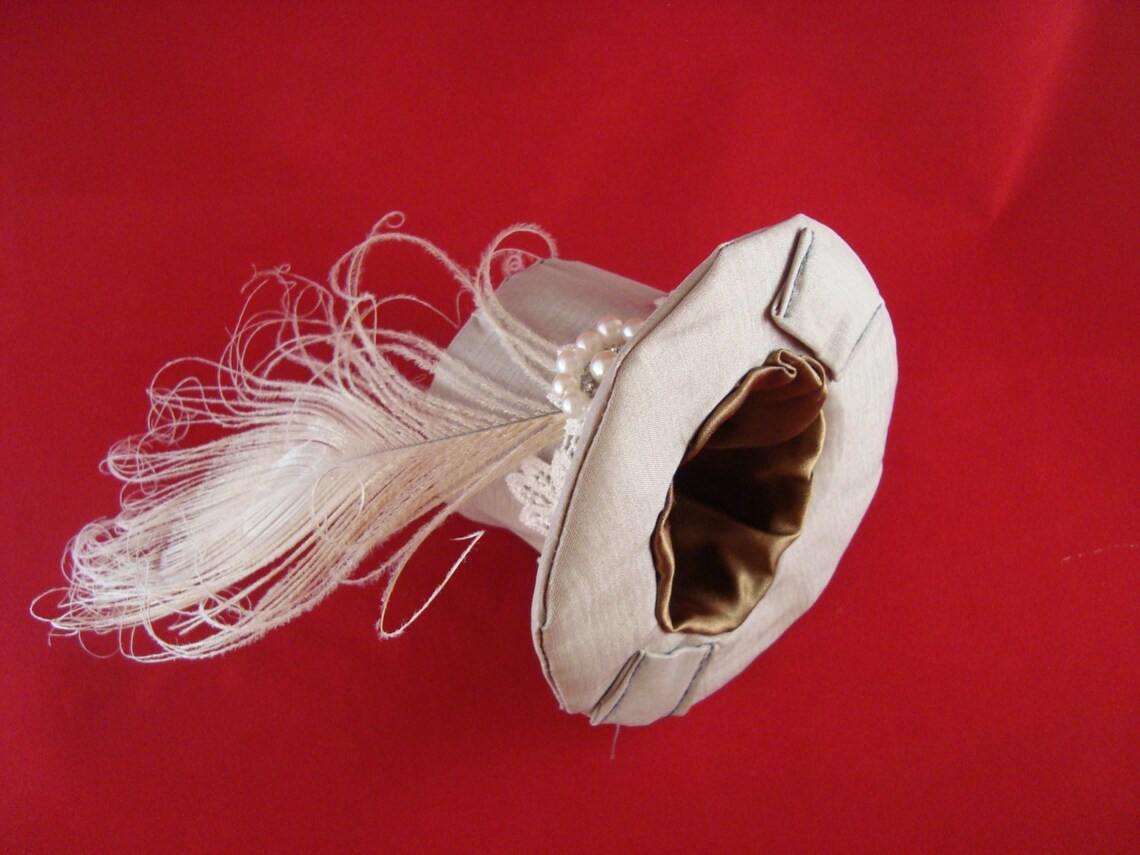 Champagne Steampunk Victorian Mini Hat Bridal Minihat - Etsy