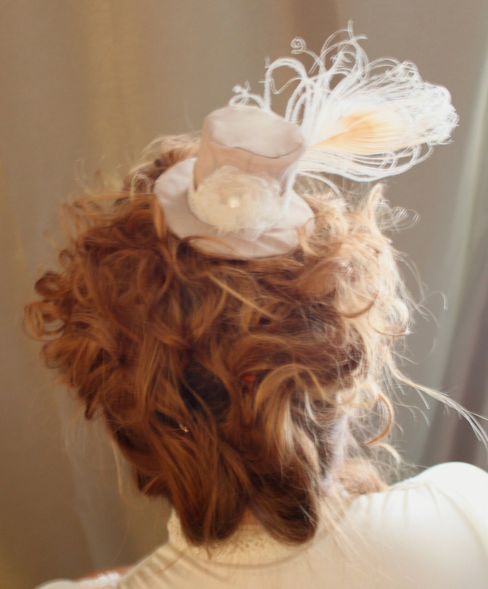 Champagne Steampunk Victorian Mini Hat Bridal Minihat - Etsy