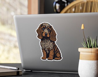 Field Spaniel Silhouette Vinyl Sticker Car Decal Personalized - Etsy