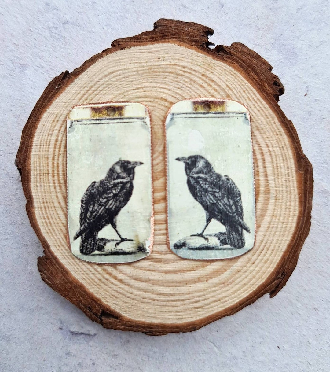 Crows in a Jar Copper Charms, Crows Copper Charms,artisan Copper ...