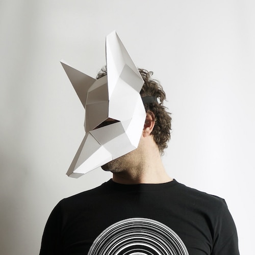 Jackal Mask Papercraft Mask Template - Etsy