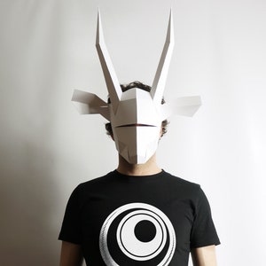 Oryx 3D Papercraft Mask Template, Low Poly Paper Mask, Unique Halloween ...