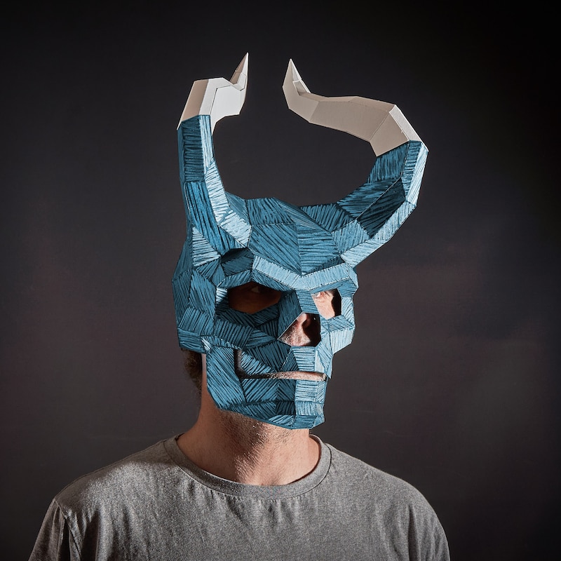 Diy Cardboard Mask - Etsy