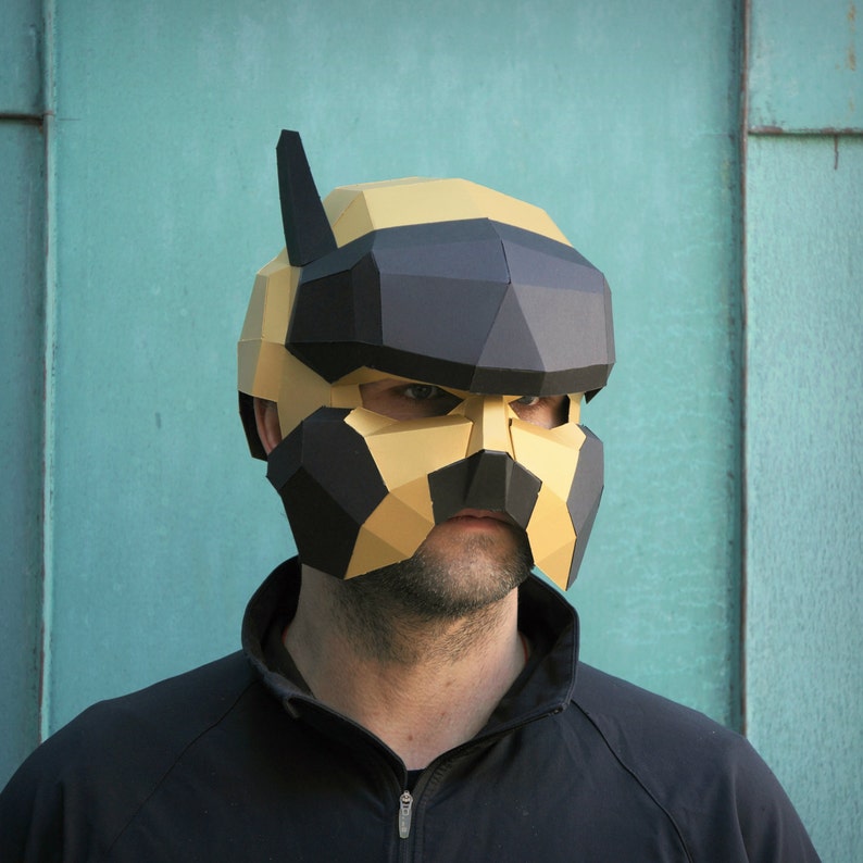 Pilot Helmet Papercraft Mask Template | Etsy