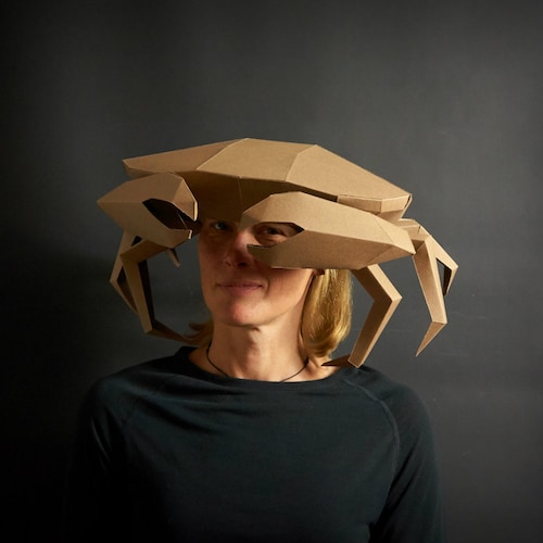 Fish Papercraft Mask Template Low Poly Paper Mask Unique - Etsy