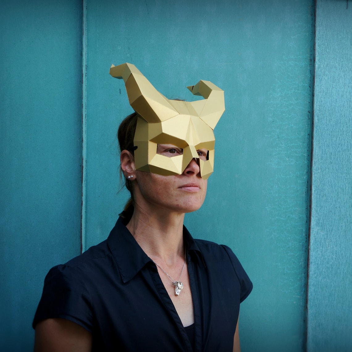 Demon Horns 3D Papercraft Mask Template Low Poly Devil Paper - Etsy UK
