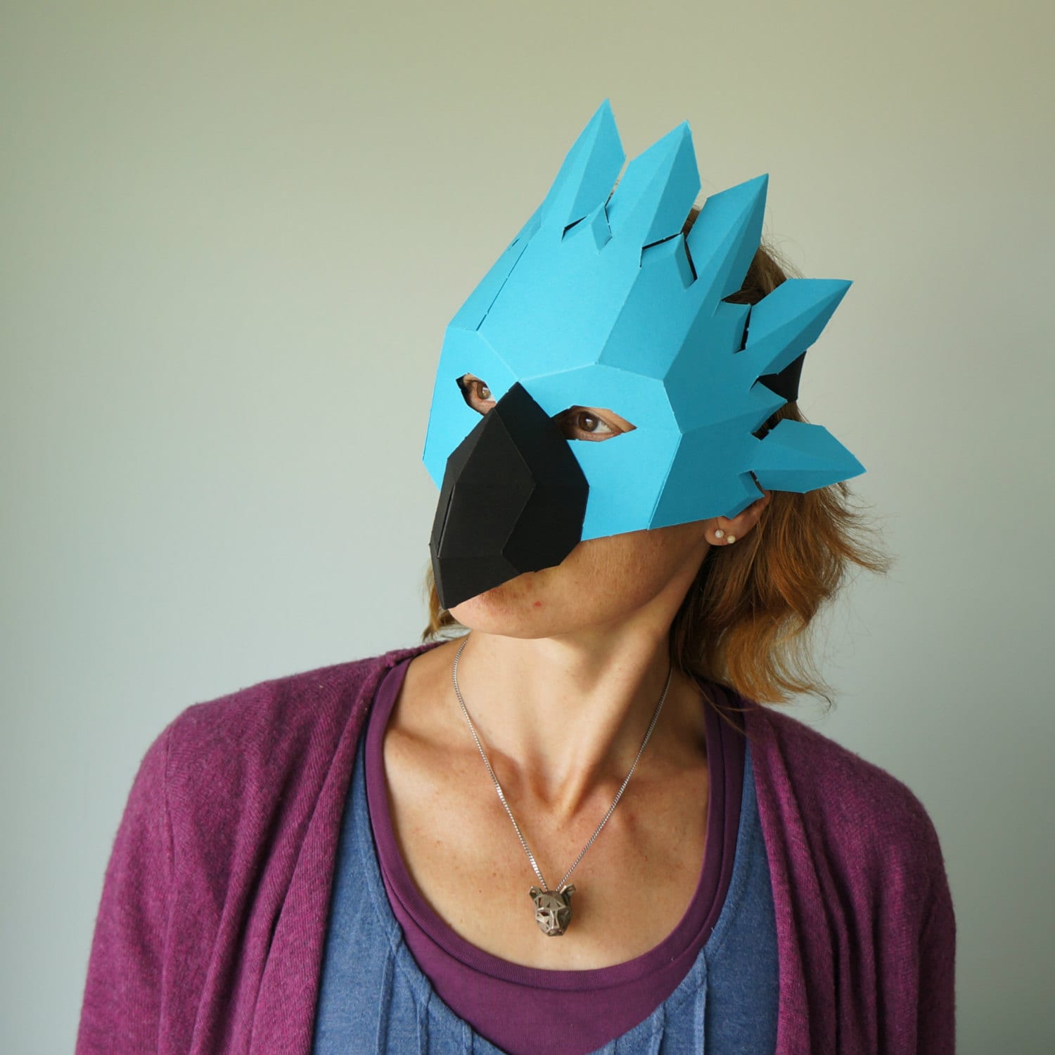 Parrot Papercraft Mask Template - Etsy