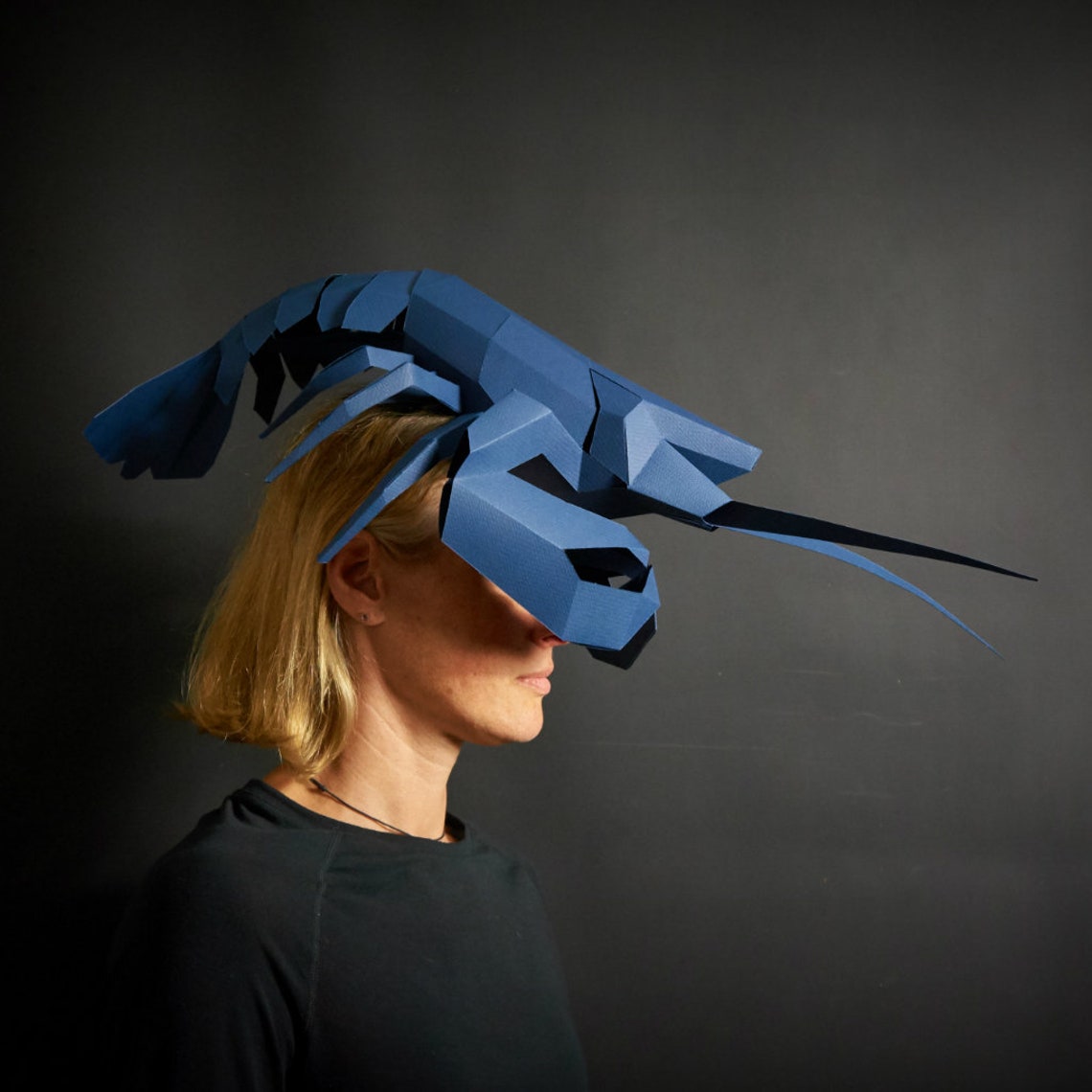 LOBSTER HAT 3D Papercraft Mask Template Low Poly Paper Mask - Etsy