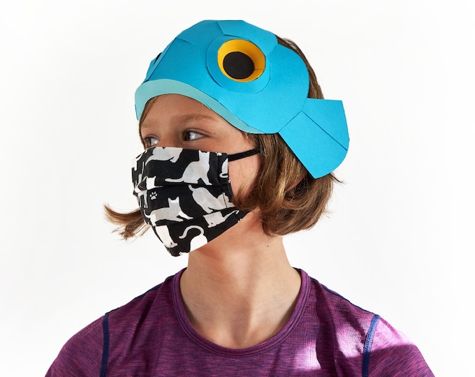 Fish Mask Printable Coloring, Paper DIY for Kids and Adults. PDF ...