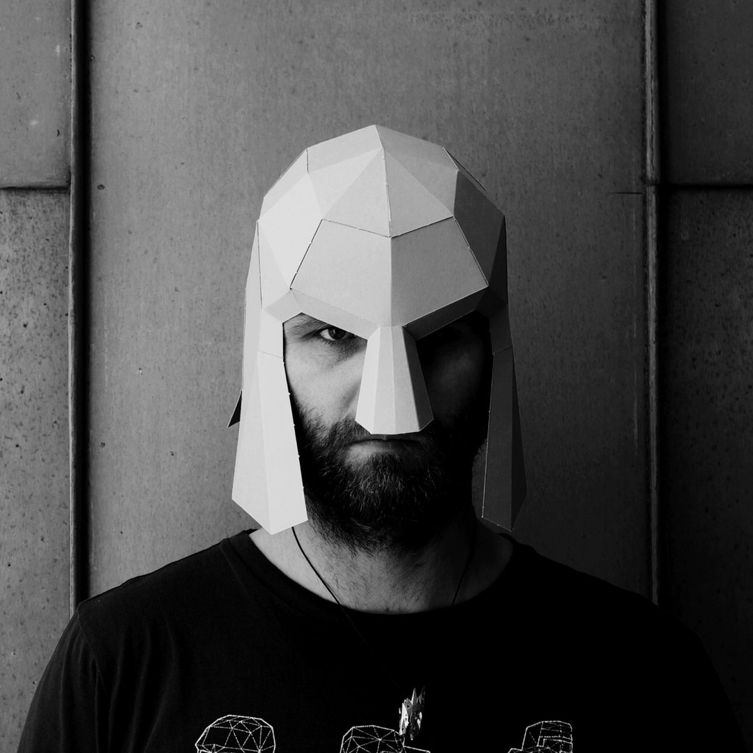 Spartan Helmet, Papercraft Mask Template - Etsy