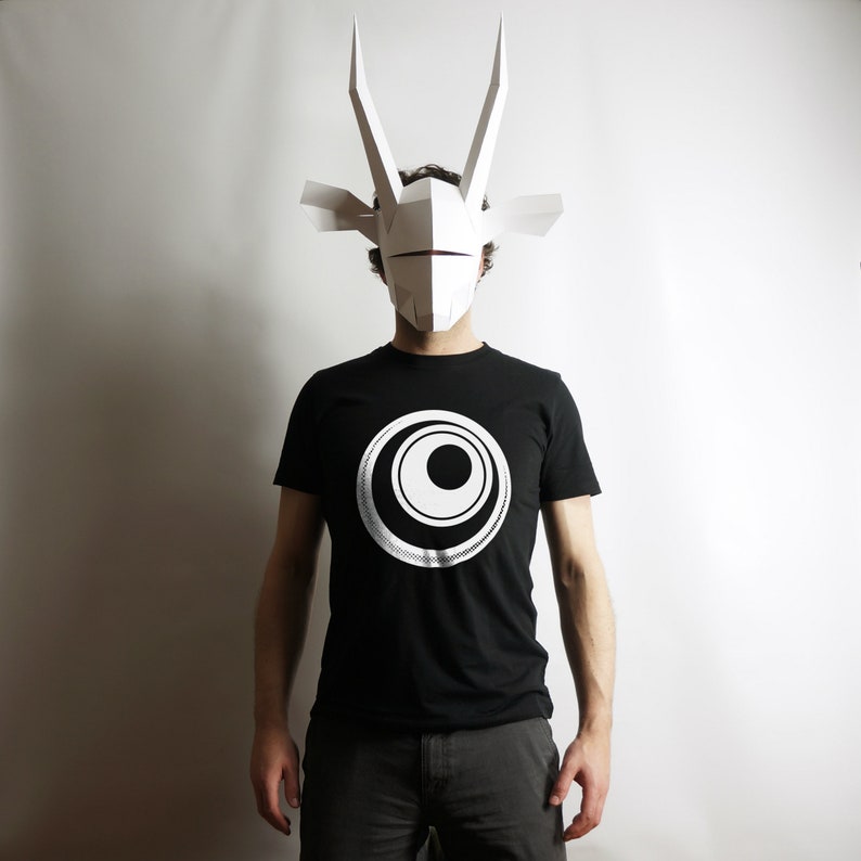 Oryx Mask: 3D Papercraft Low Poly Animal Mask (PDF Pattern) - Etsy