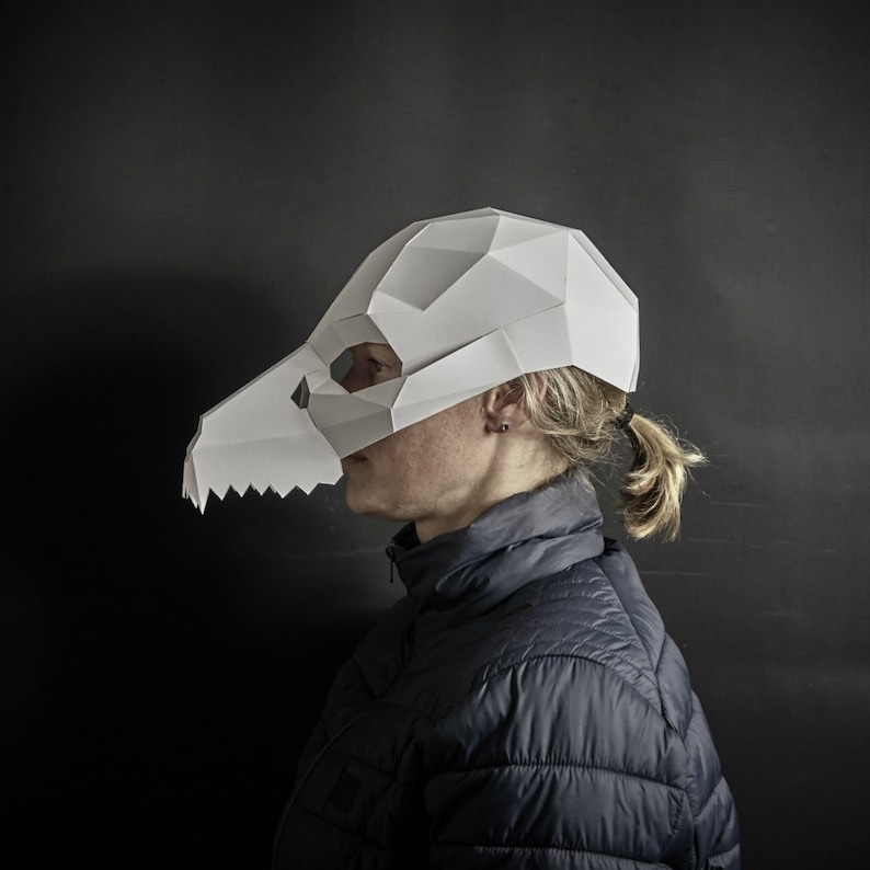 Dog Skull Mask: 3D Papercraft Halloween Costume (PDF Pattern) - Etsy