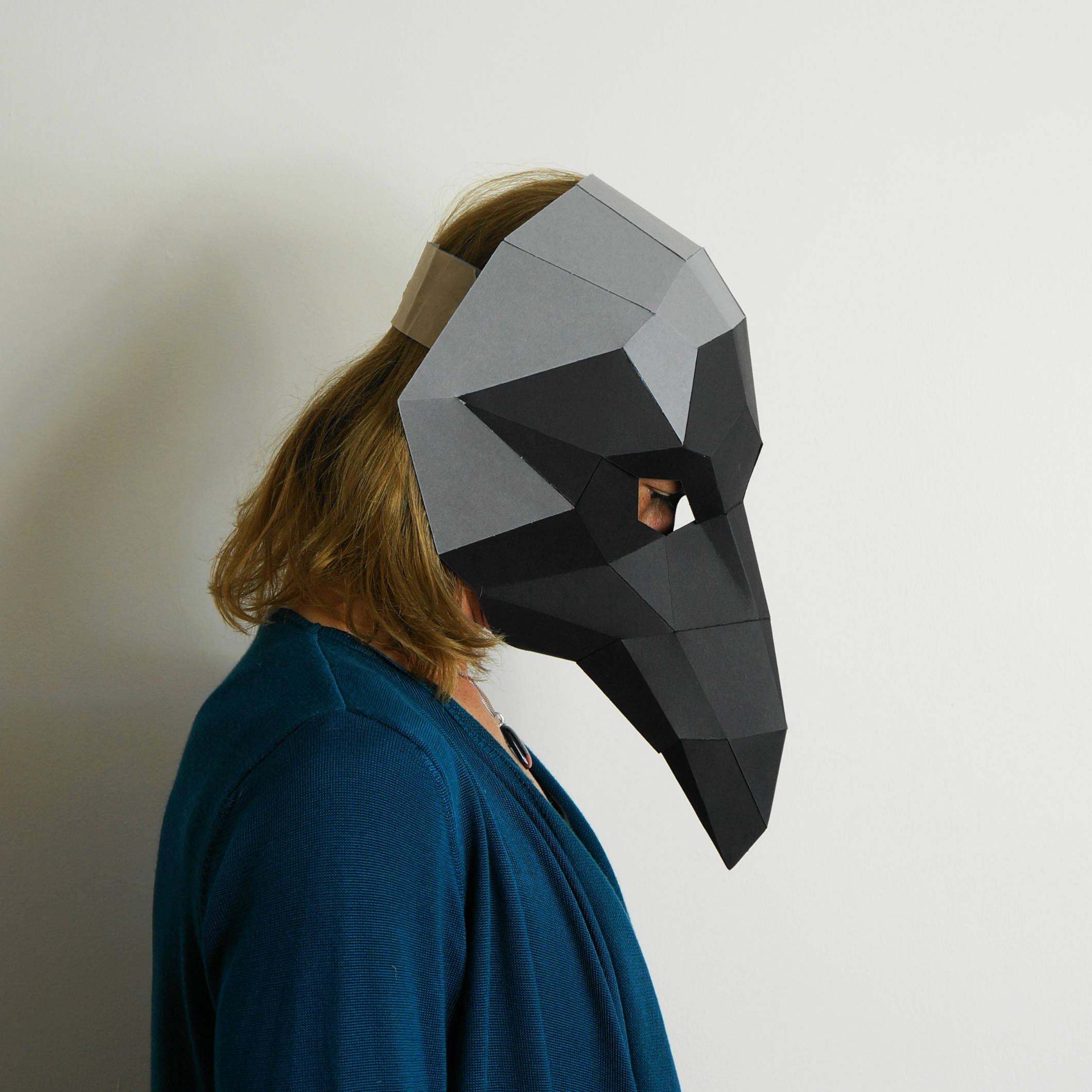 Woodland Trophy Mask Collection Download Print and Build | Etsy