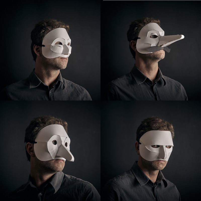 Masquerade Harlequin Mask - Etsy