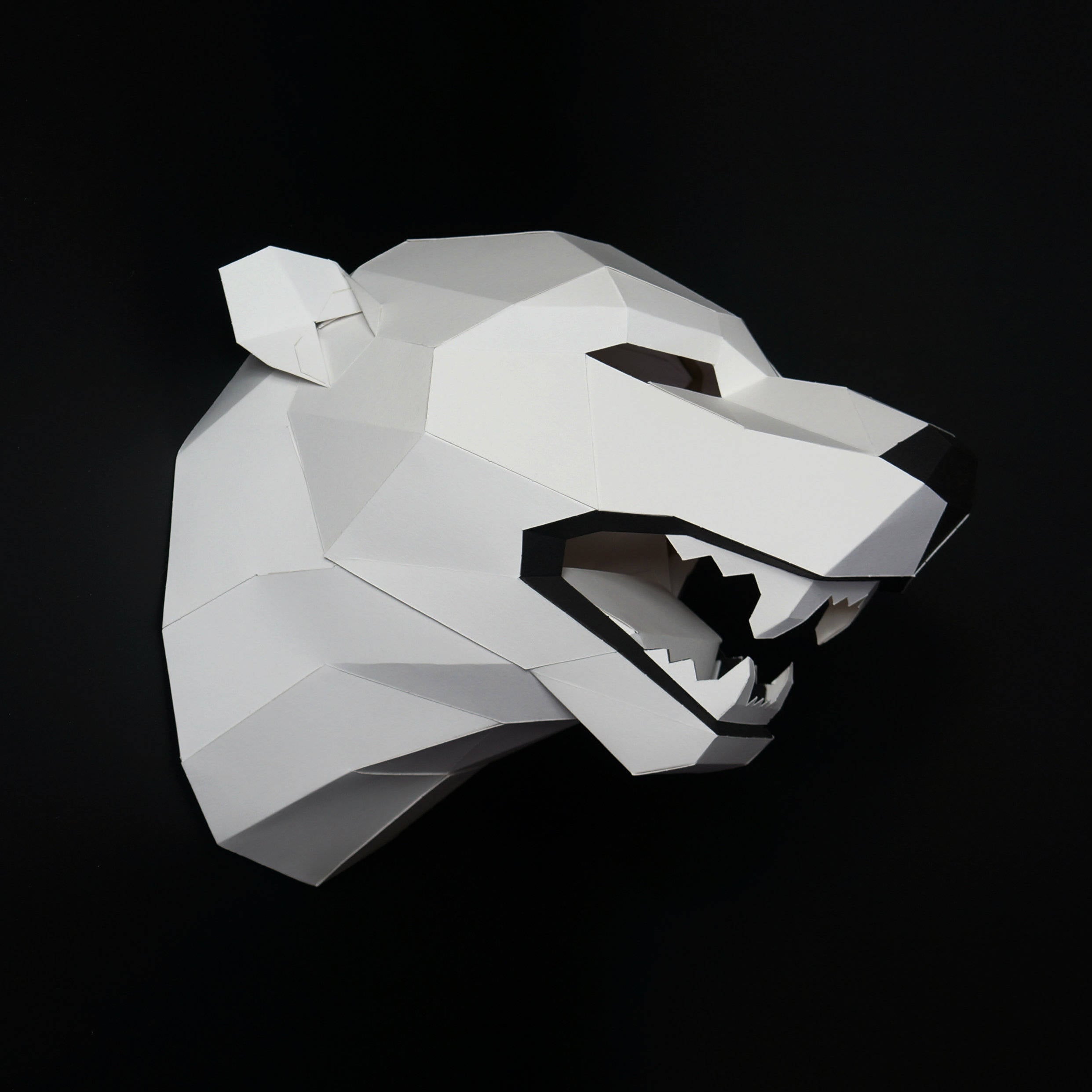 Polar Bear Trophy Mask 3D Papercraft Mask Template Low Poly - Etsy UK