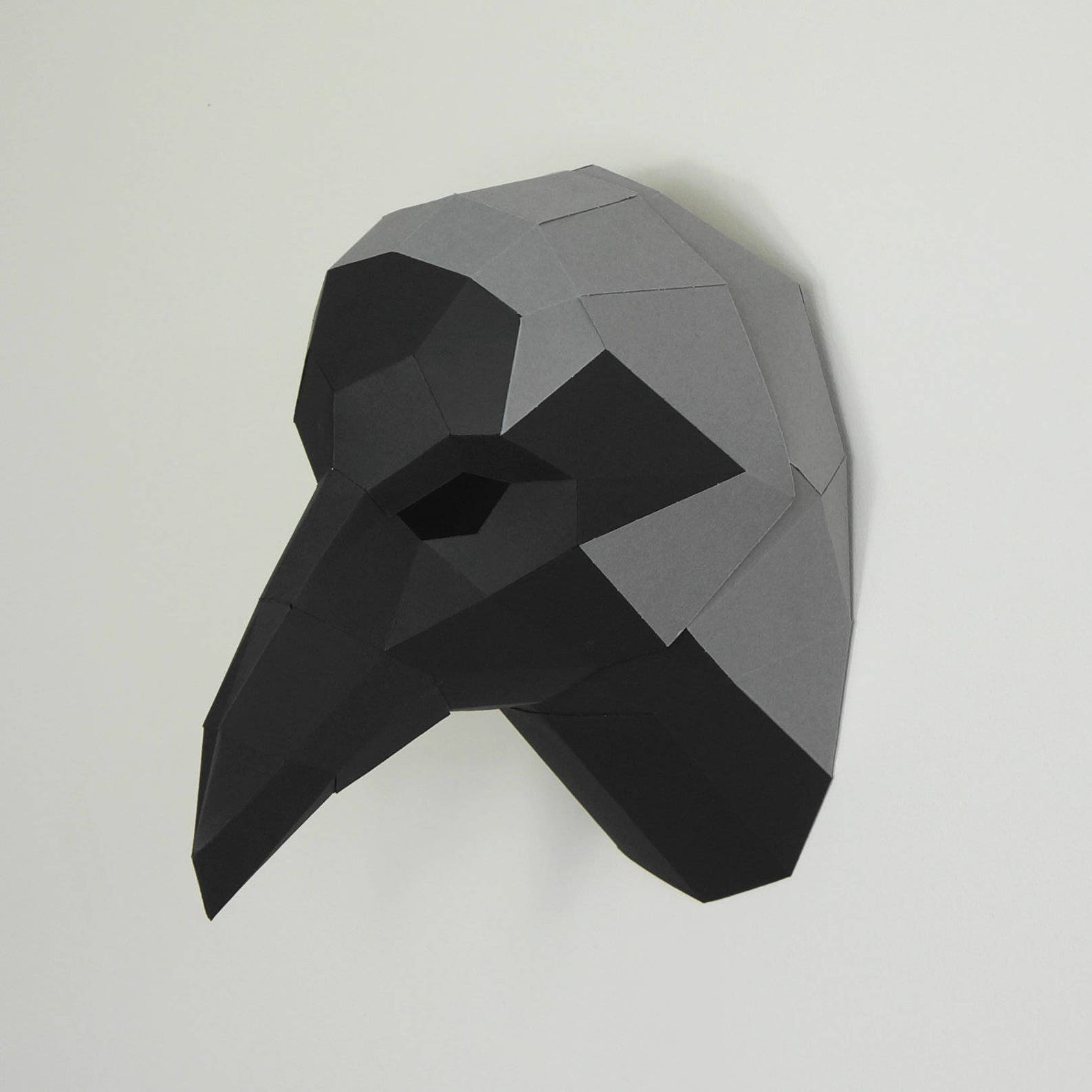 Crow Trophy Mask Papercraft Mask Template - Etsy UK