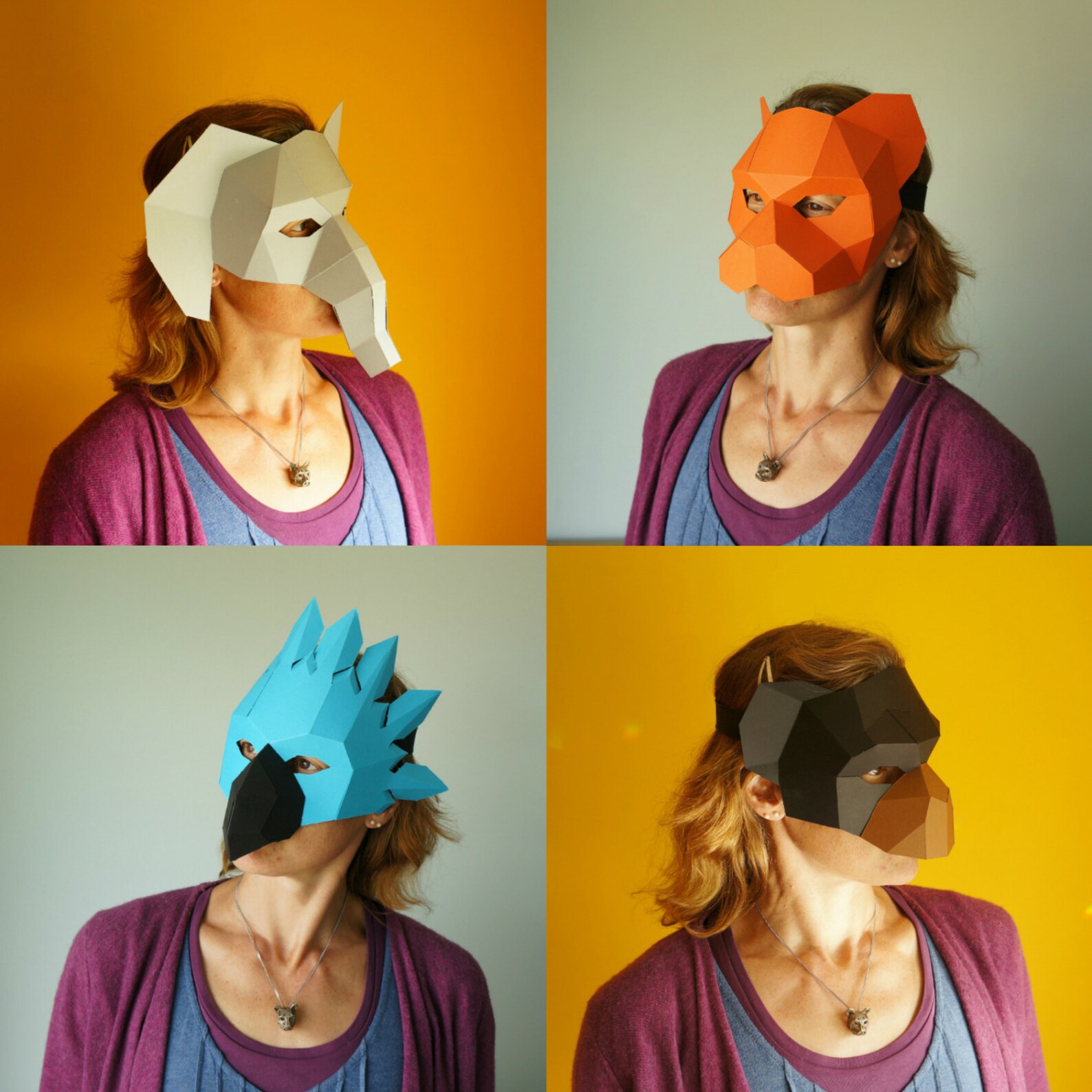 Jungle Mask Set - Etsy UK