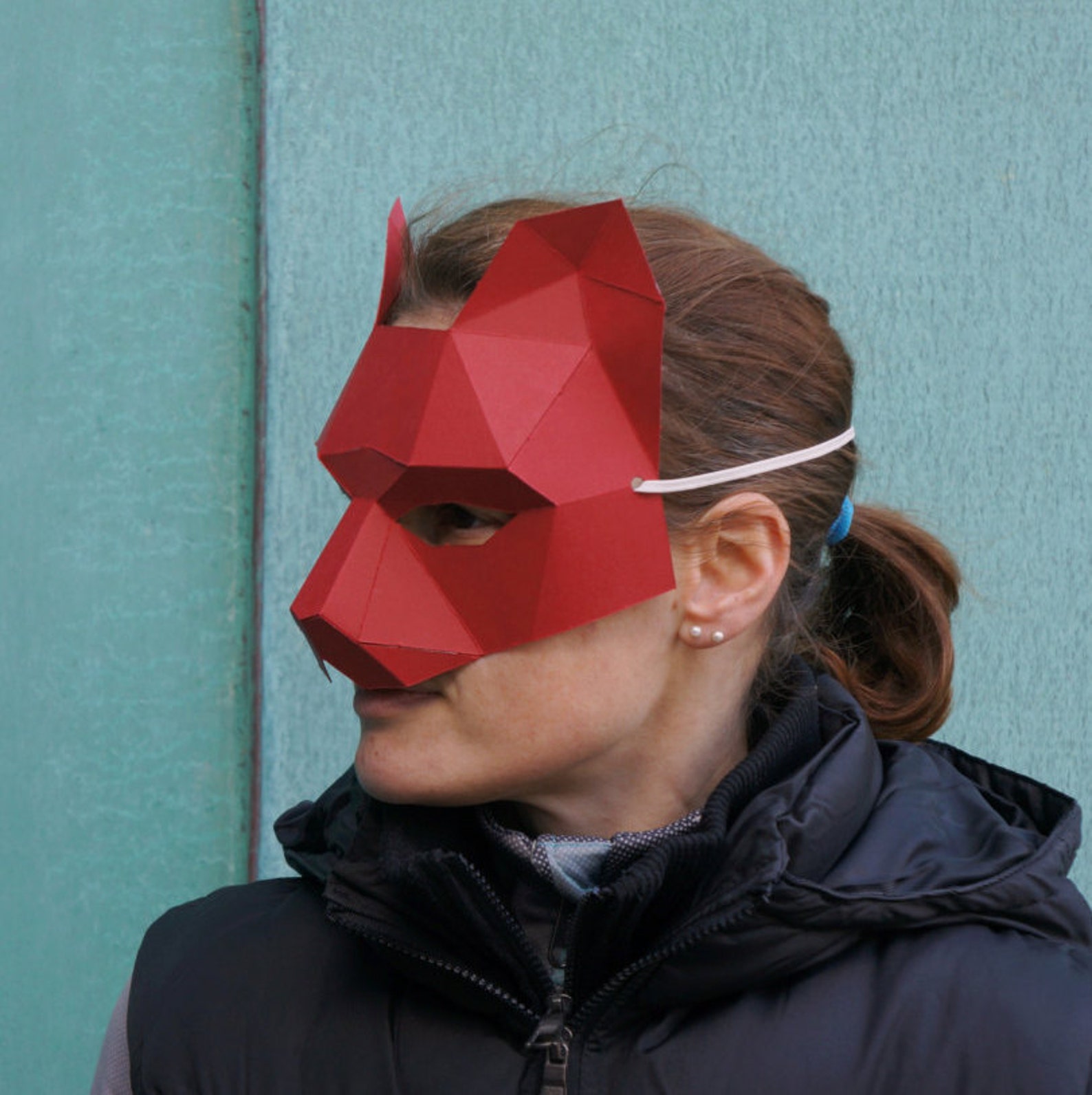 Make Your Cat Half Mask | Etsy