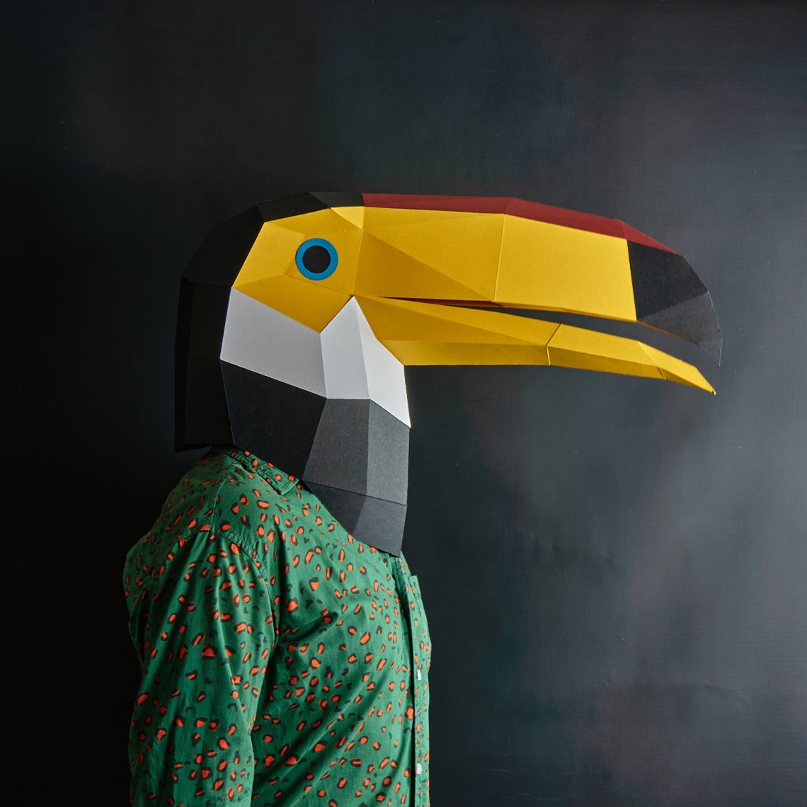 Toucan Papercraft Mask Template PDF Pattern - Etsy UK