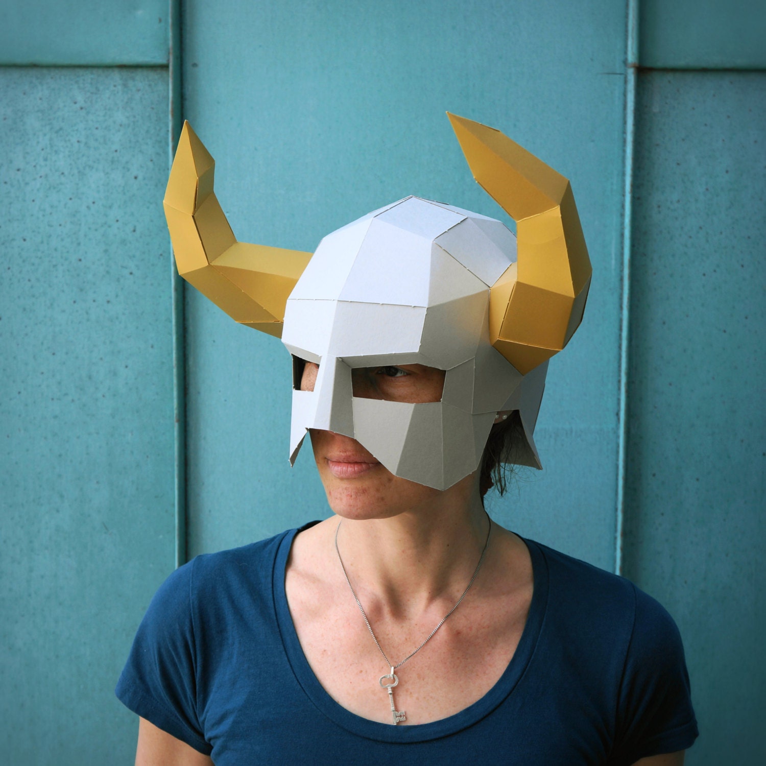 Horned Barbarian Helmet, Papercraft Mask Template - Etsy Canada