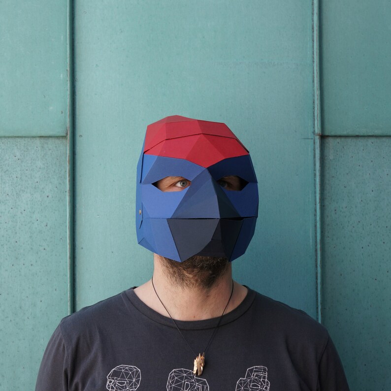Finch Papercraft Mask Template Low Poly Paper Mask Unique - Etsy UK