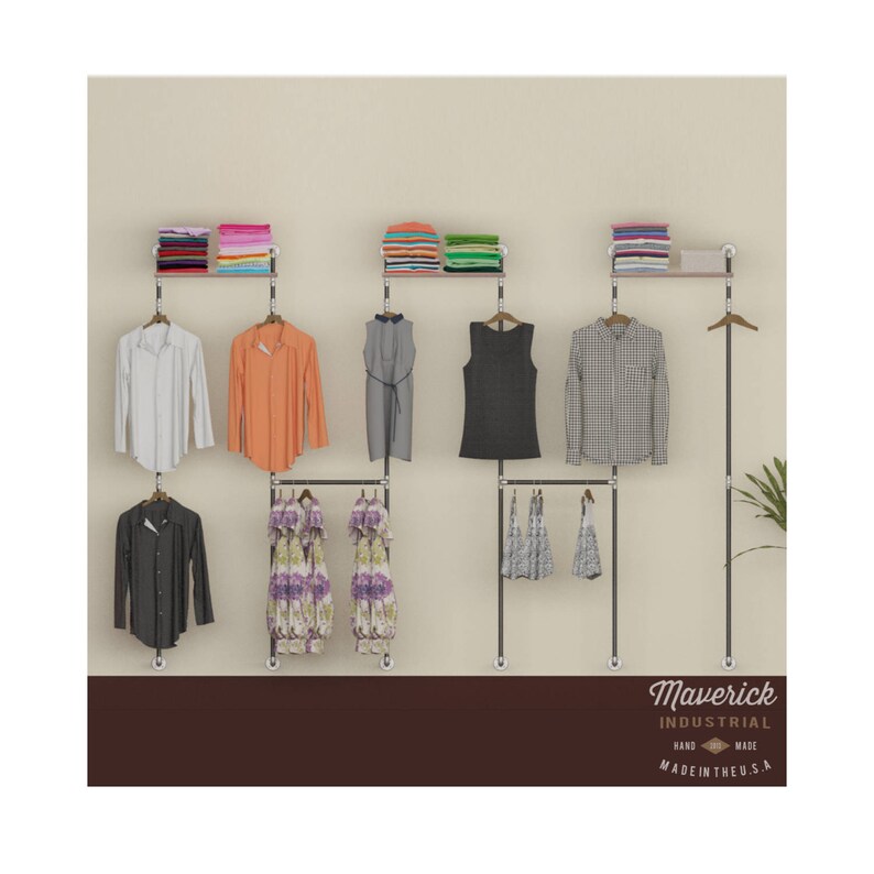 Modular Retail Wall Display Clothing Rack Industrial - Etsy